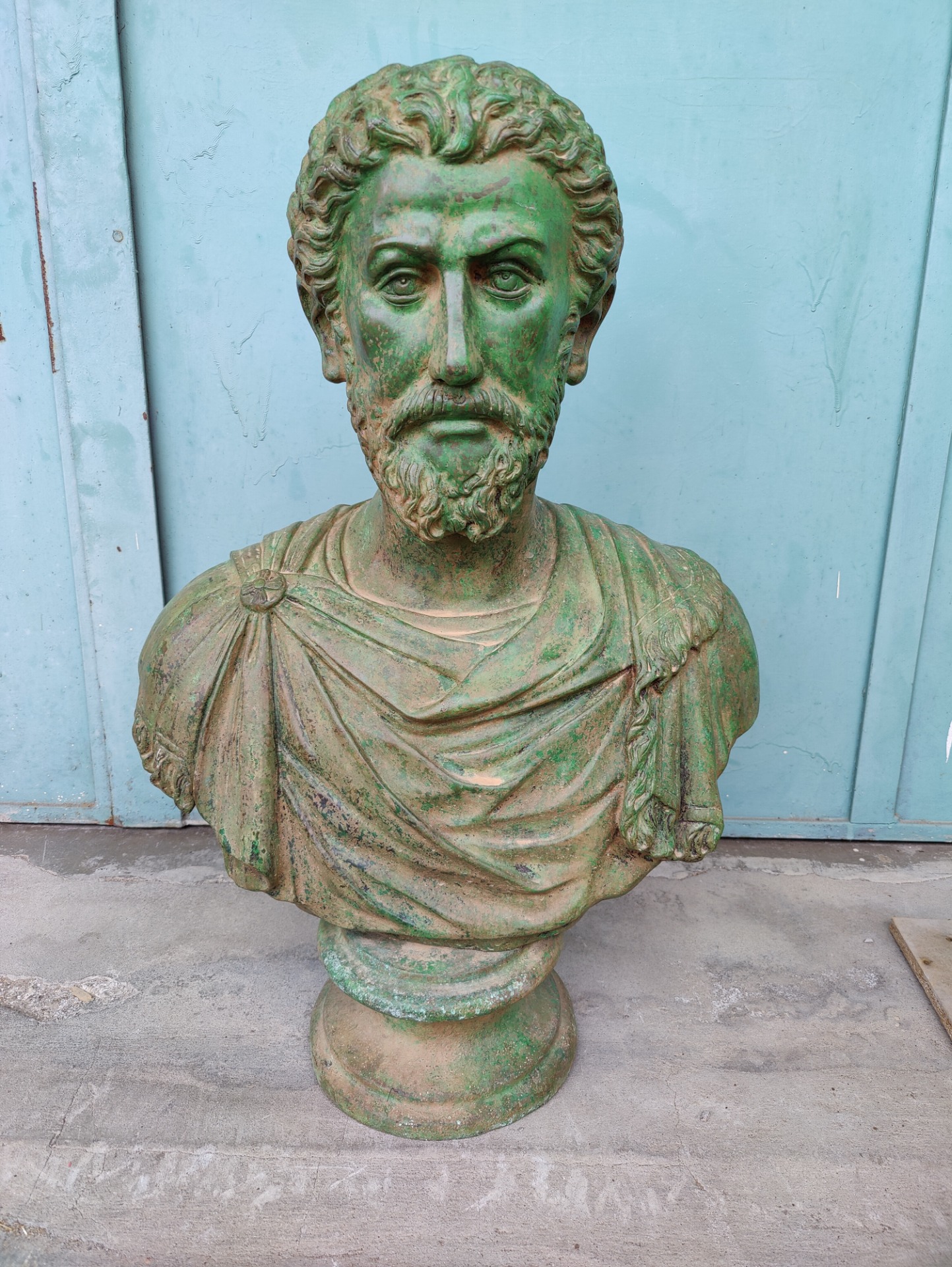 Busto in bronzo raffigurante filosofo romano - H 75 cm - Venezia ...