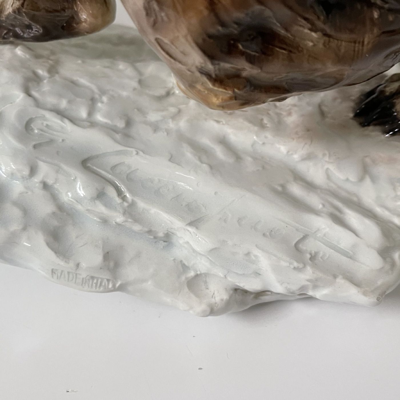 CACCIAPUOTI GUIDO, Volpe, scultura ceramica decorata a mano ...