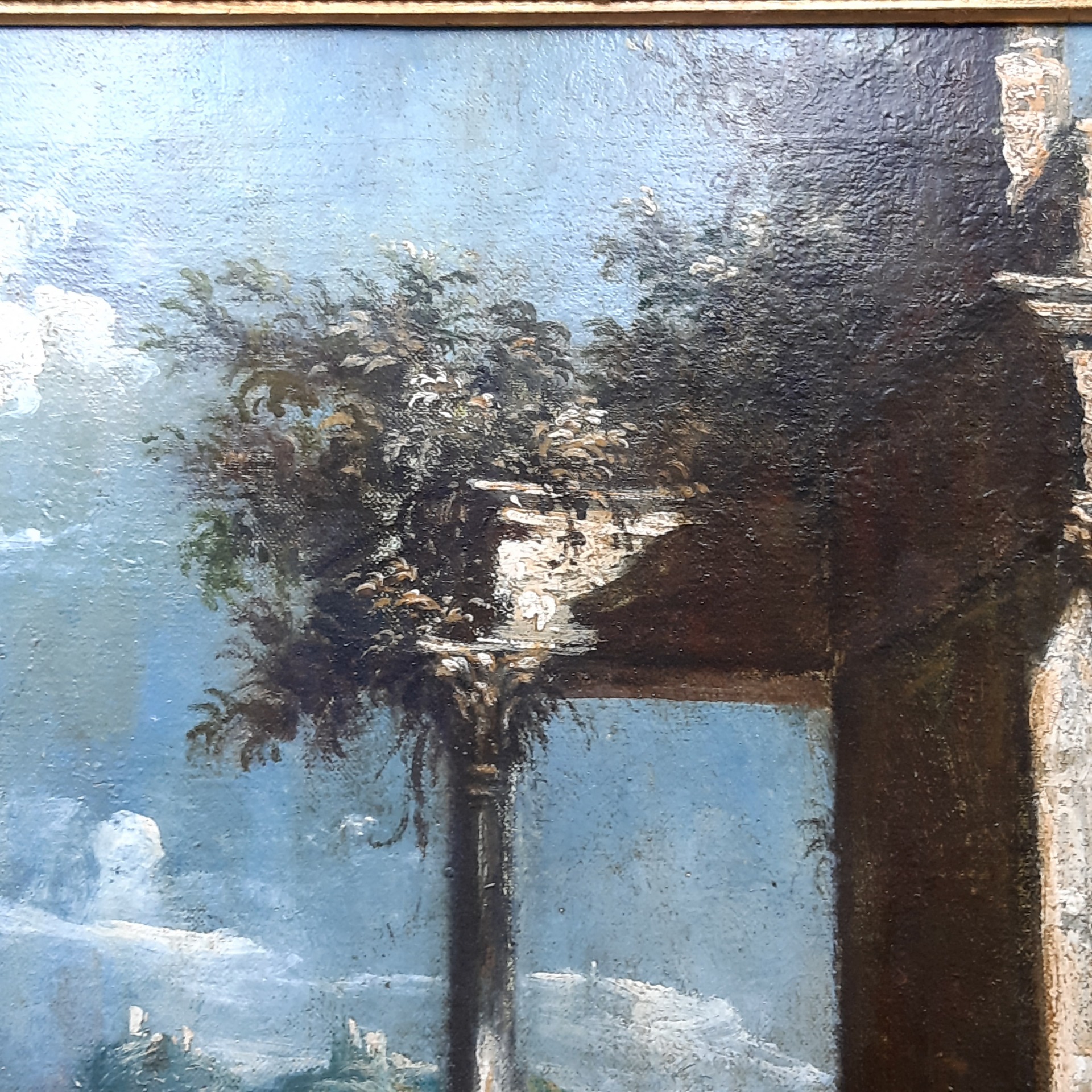 DIPINTO OLIO SU TELA DELLA FINE DEL XIX SEC. ATT. A GIUSEPPE PONGA ...