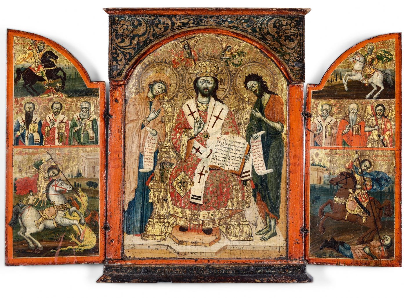Straordinario Trittico Greco fondo oro VENDUTO | Antiquariato su ...